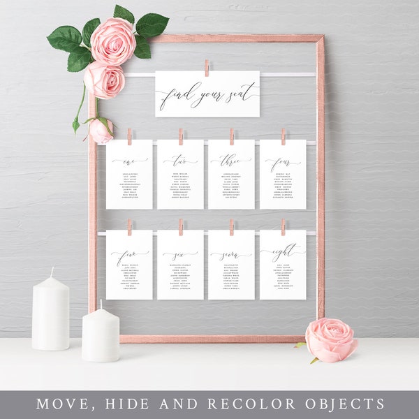 Seating Chart Frame - Etsy