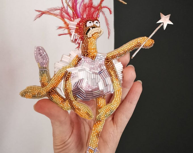 PEPE PRAWN MUPPETS From Space Dancing Tutu Beaded Painting Decorative ...