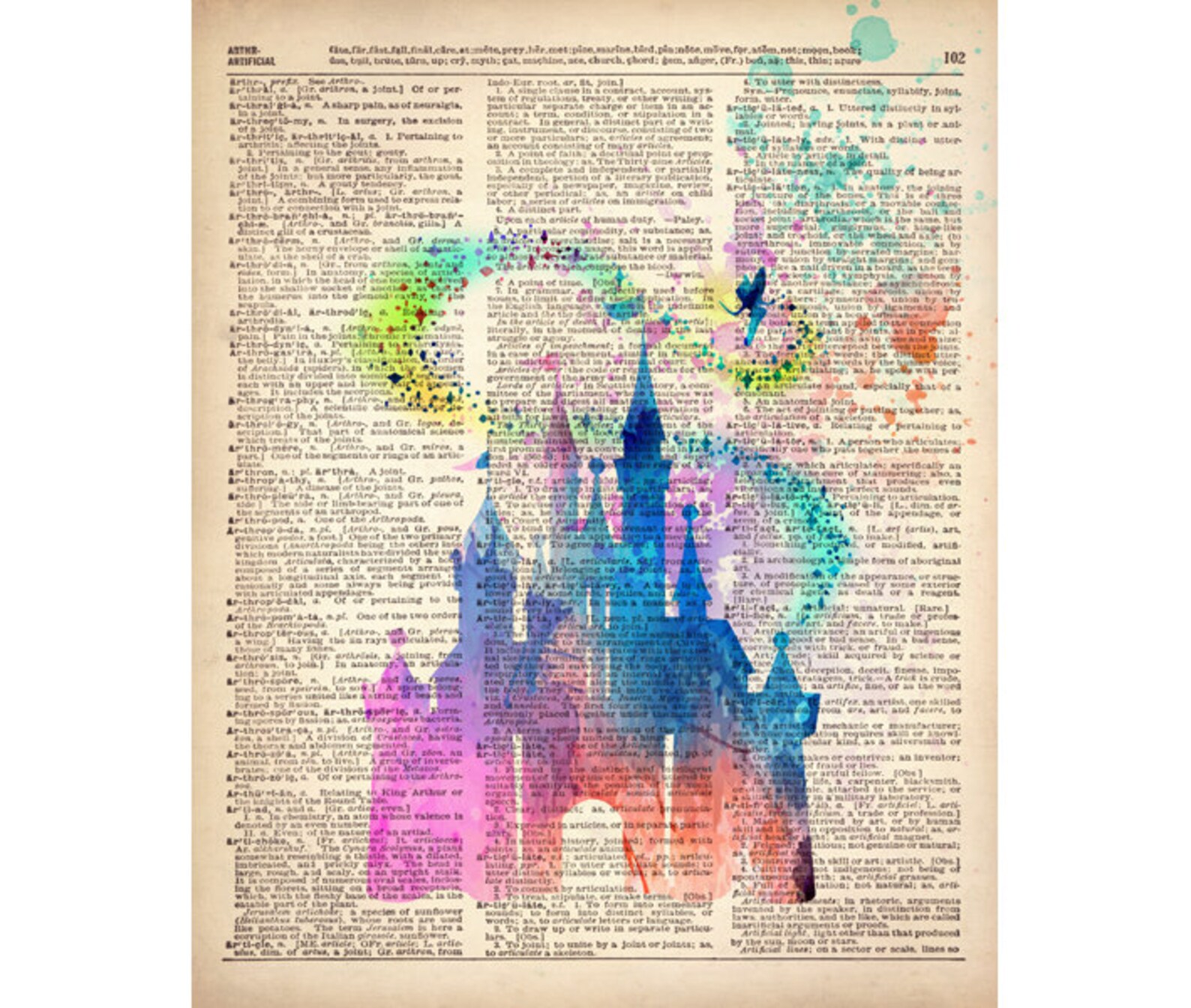 Instant Download CASTLE Printable Poster W00313d | Etsy