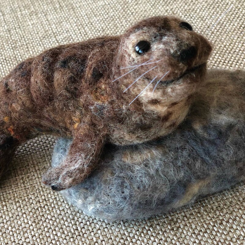 Felted Seal - Etsy