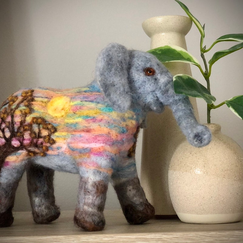 Felt Elephant - Etsy