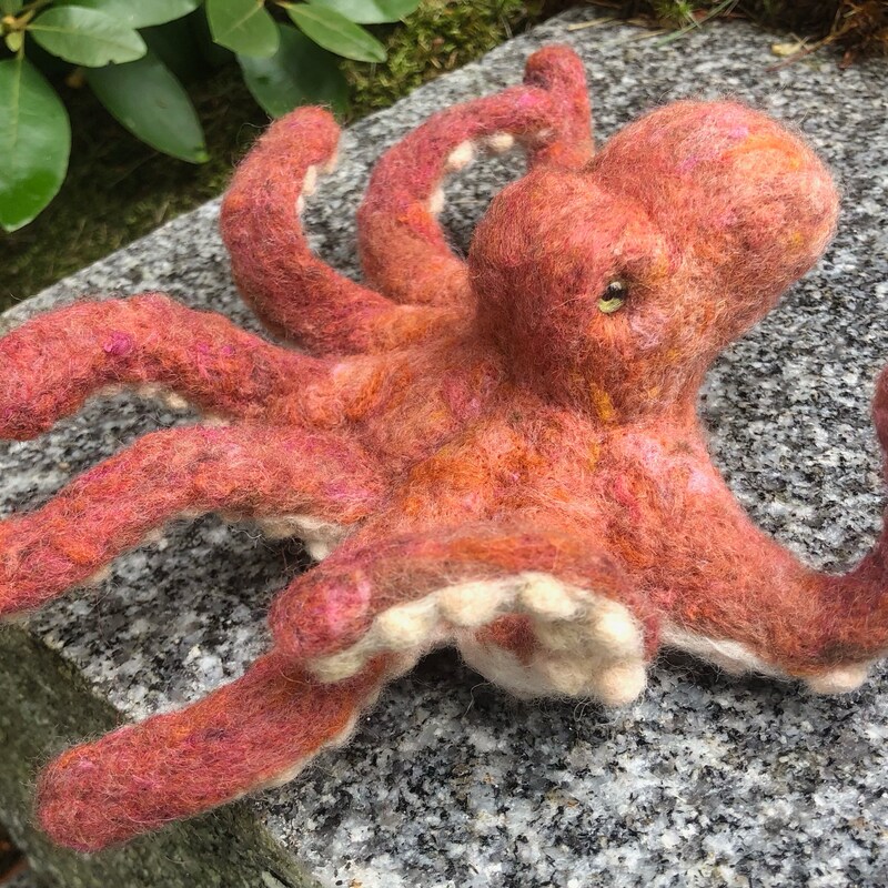 Needle Felt Octopus - Etsy