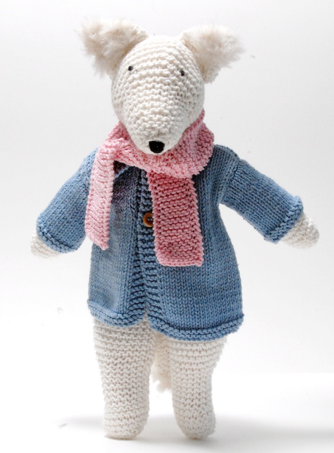 Echo the Arctic Fox, Knitting Kit - Etsy