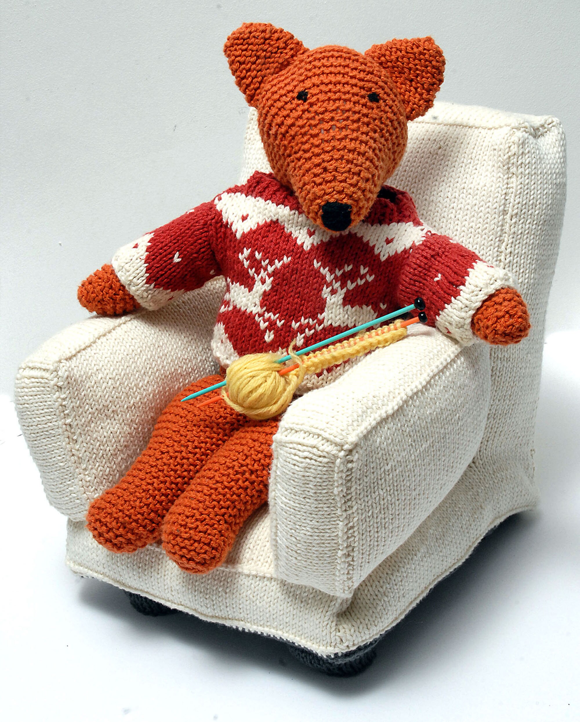 Foxy Knitting Kit - Etsy