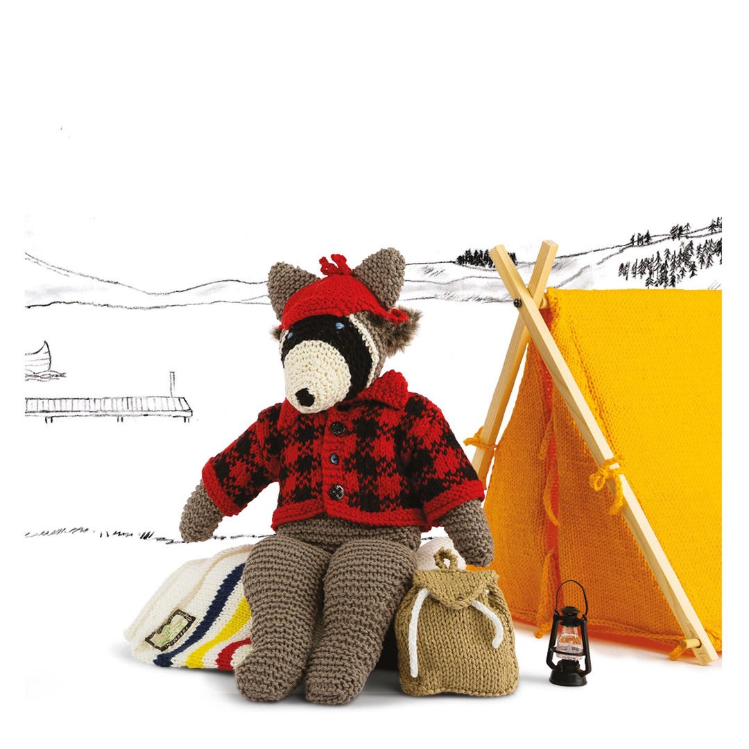 Rodney the Raccoon, Knitting Kit - Etsy