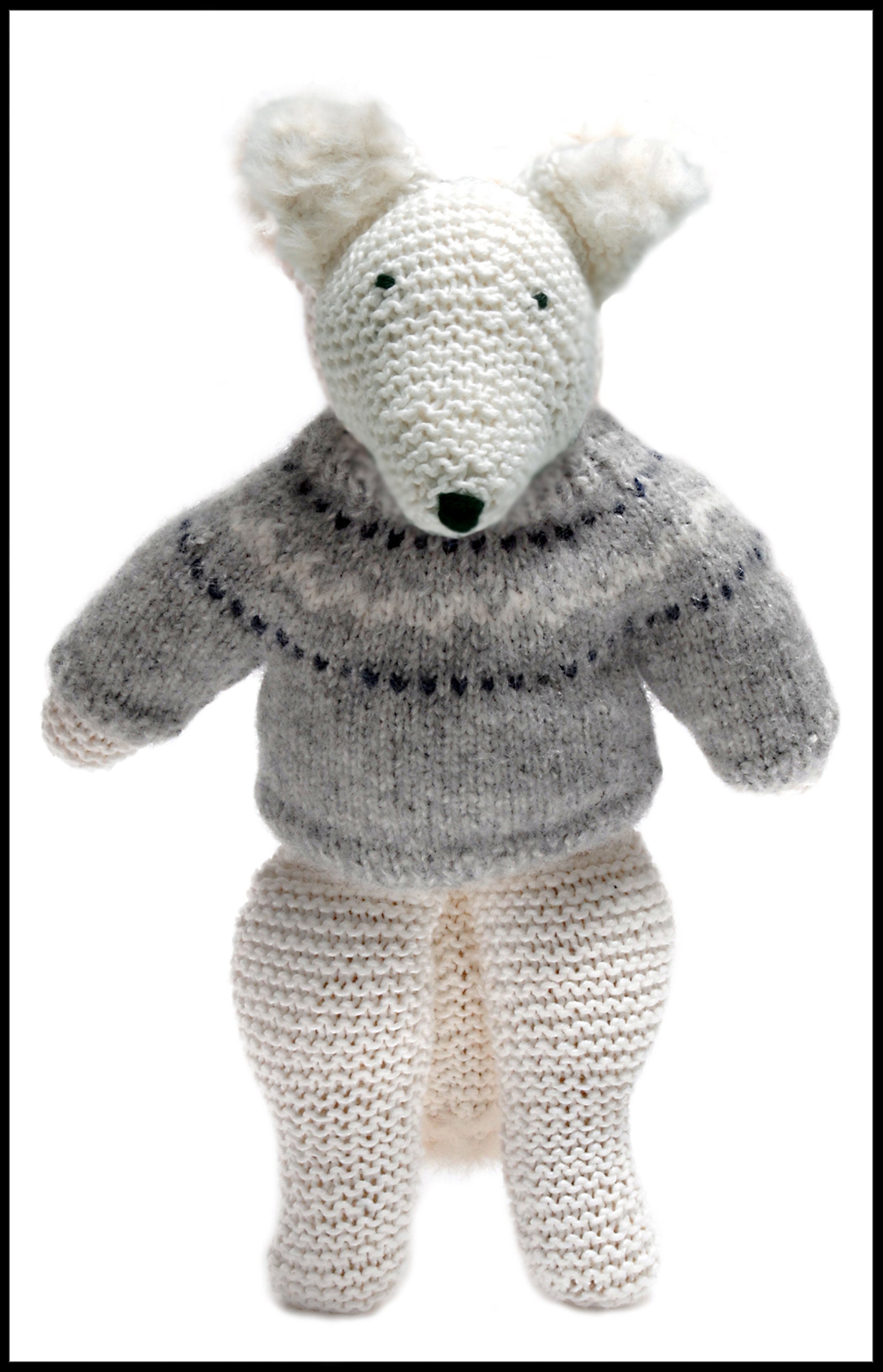 Echo The Arctic Fox Knitting Kit | Etsy