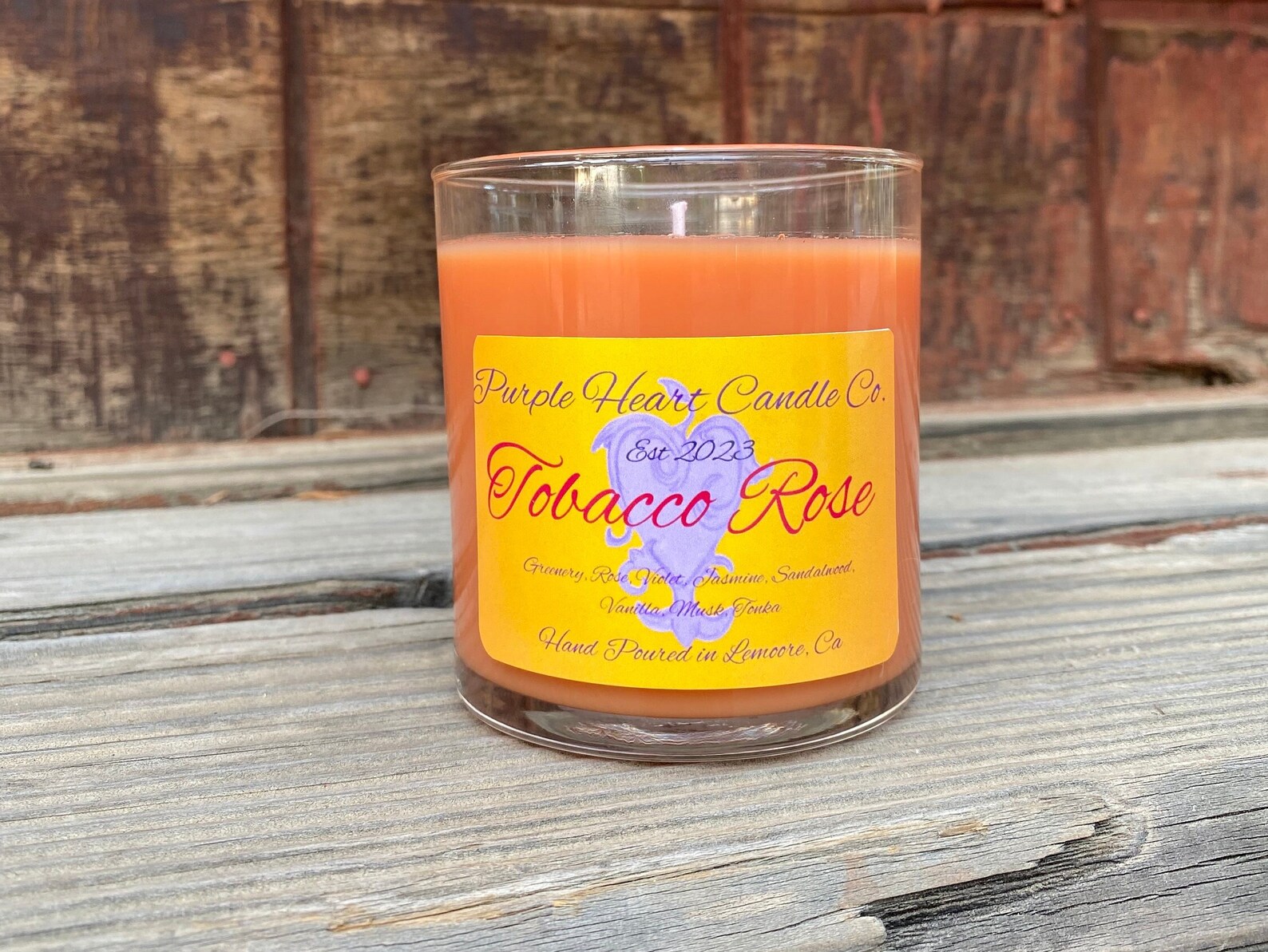 Tobacco Rose Candle - Etsy