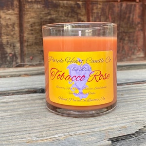 Tobacco Rose Candle - Etsy