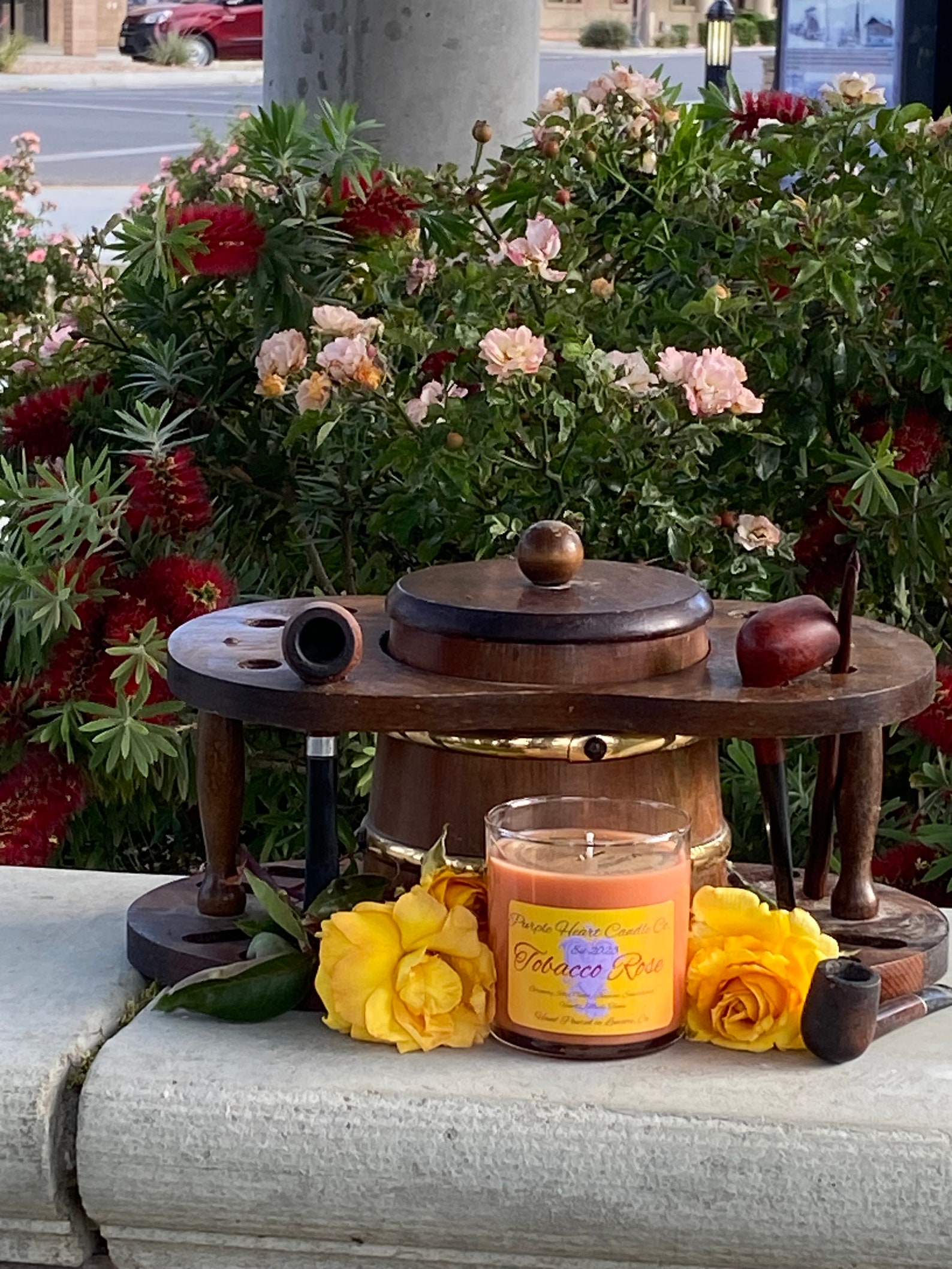 Tobacco Rose Candle - Etsy