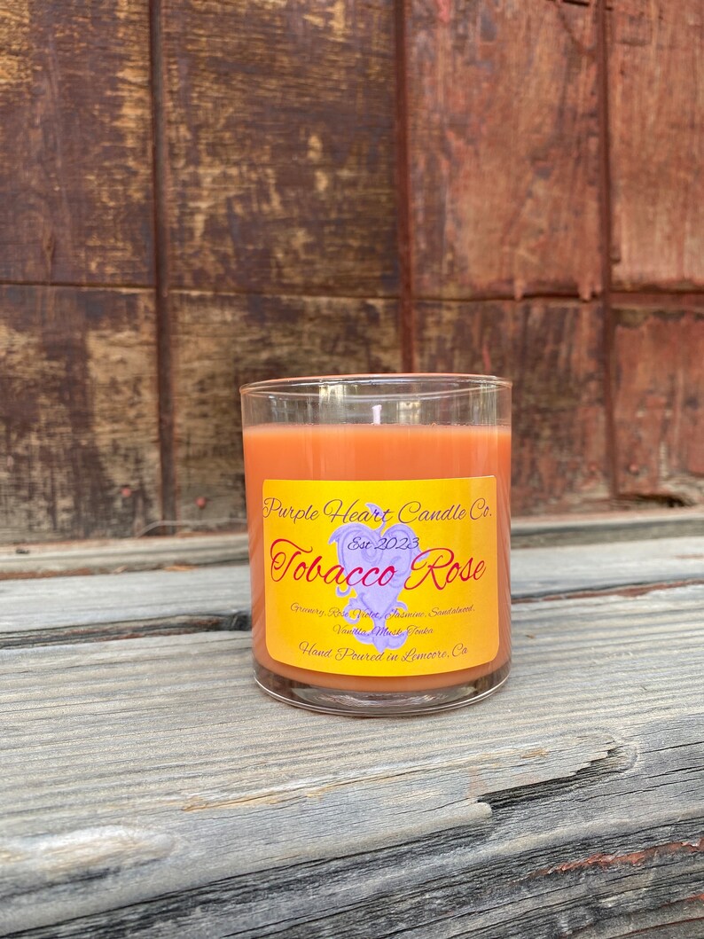Tobacco Rose Candle - Etsy