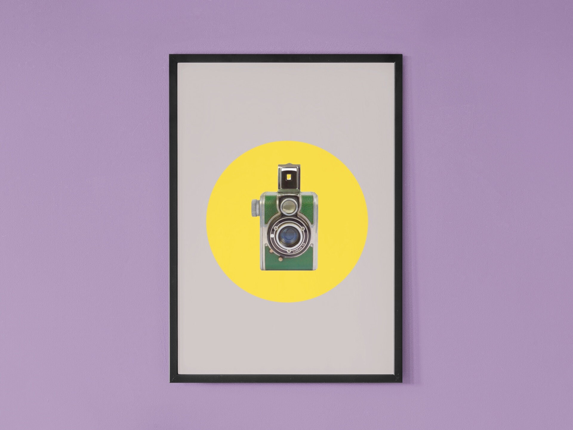 1940s Green Camera Print: Retro Mid-century Wall Art - Etsy