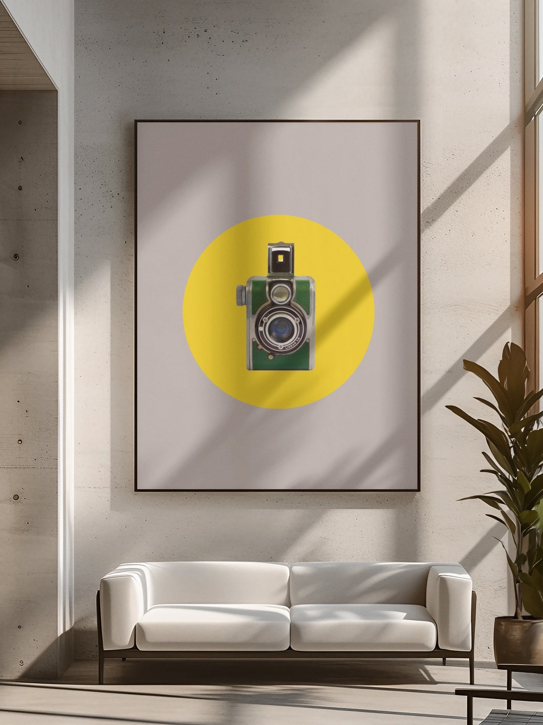 1940s Green Camera Print: Retro Mid-century Wall Art - Etsy