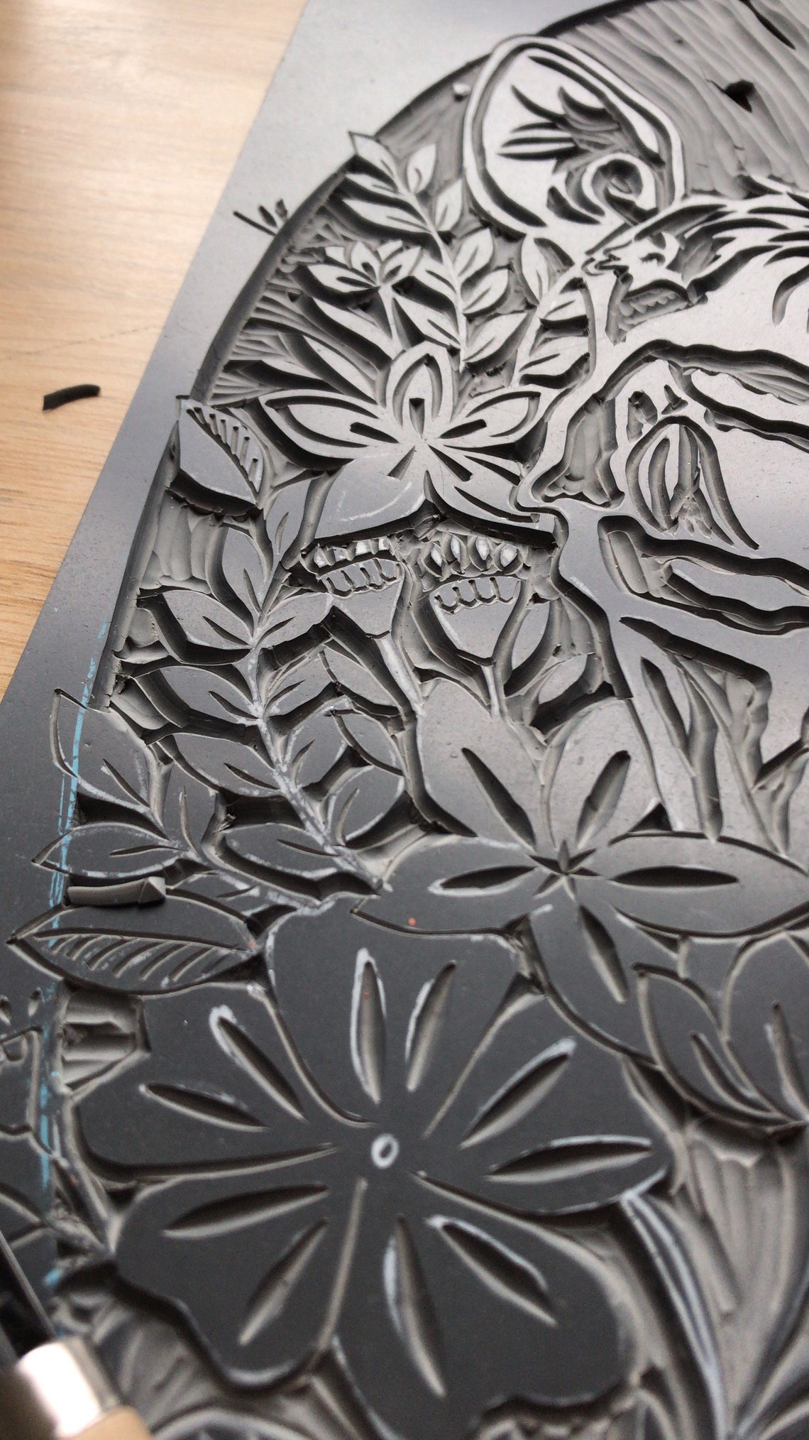 Cow Lino Print Daisy Cow. Hand Carved Hand Printed Lino. - Etsy