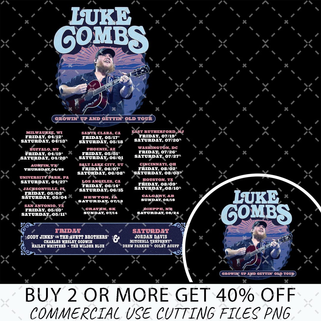 Luke Combs 2 Side Png Instand Download, Sublimation File - Etsy