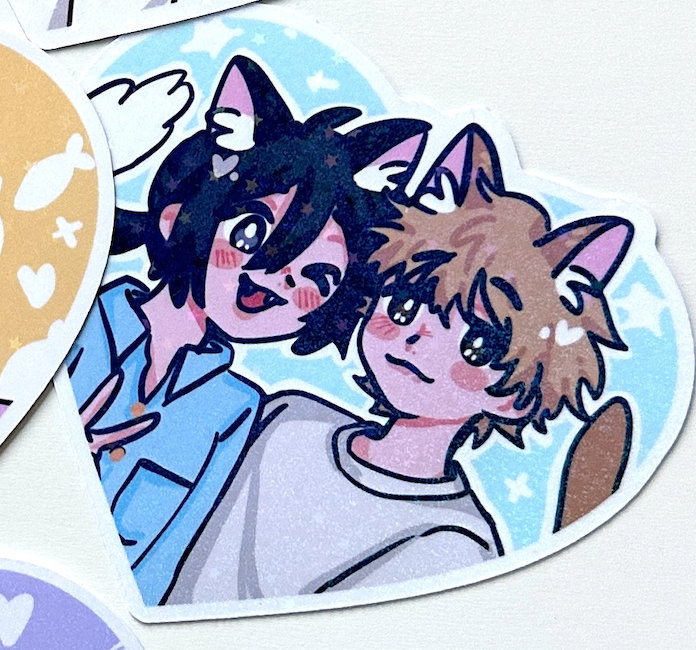Yaoi Boys Love Holo Stickers - Etsy