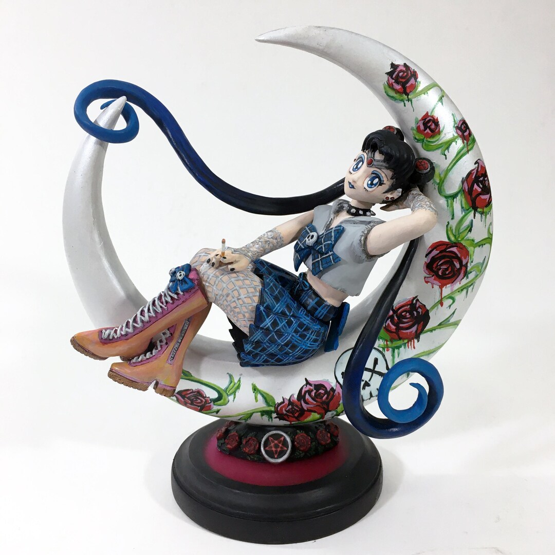 Sailor Moon Pinup Goth LED Mood Light Night Light Lamp Statue 2020s ...