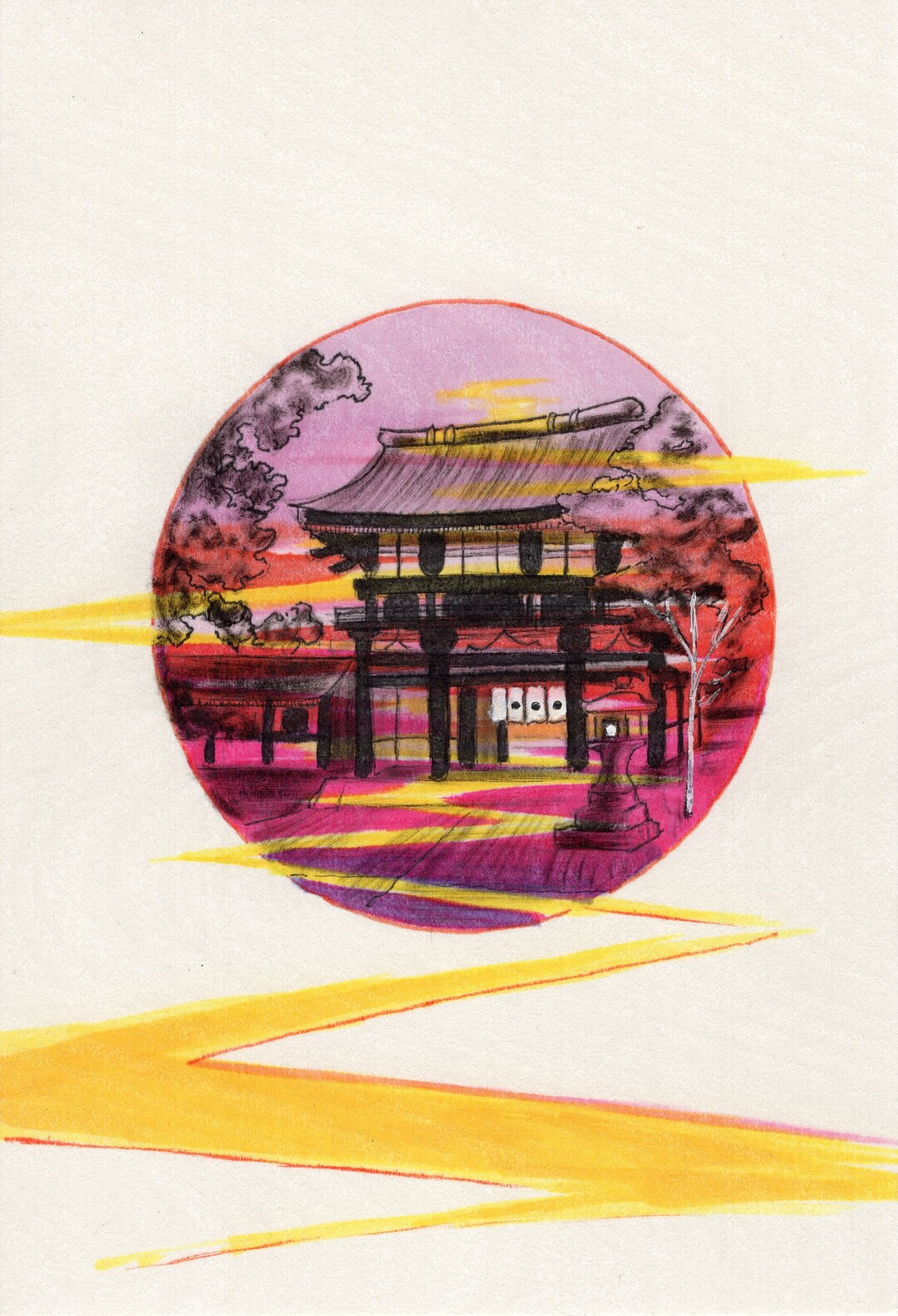 Sunlight Weaving Through a Shinto Shrine - Etsy