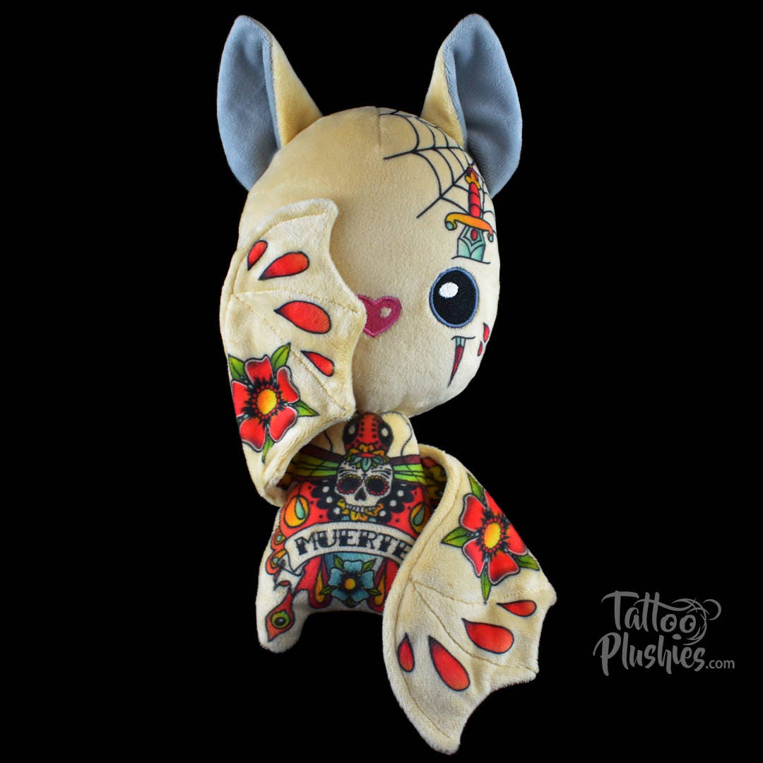 Personalized Tattoo Plushie Bat drake Small - Etsy