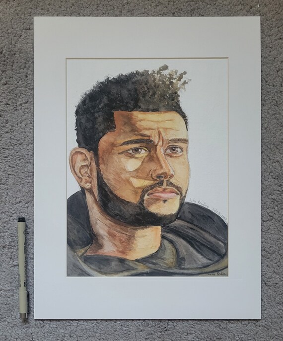 The Weeknd Portrait by Me - Etsy