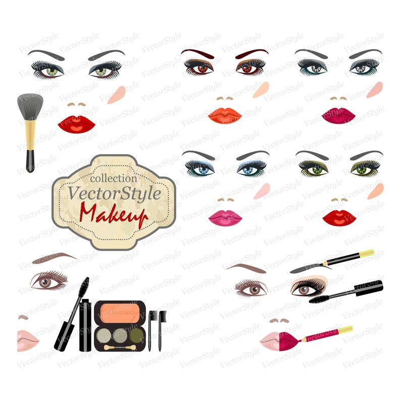 Glamour Clipart Eye Svg Makeup Clipart Beauty Clip Planner Vector ...