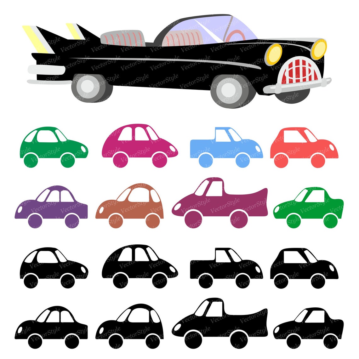 Black Car Clip Kids Clip Kids Svg Children Clip Children Svg - Etsy