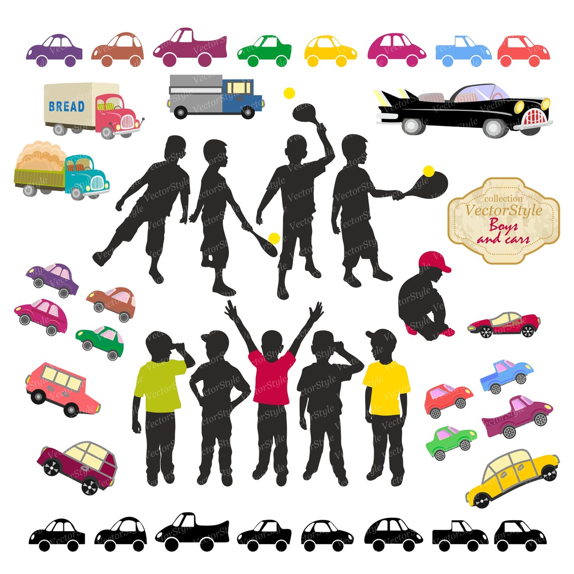 Black Car Clip Kids Clip Kids Svg Children Clip Children Svg - Etsy
