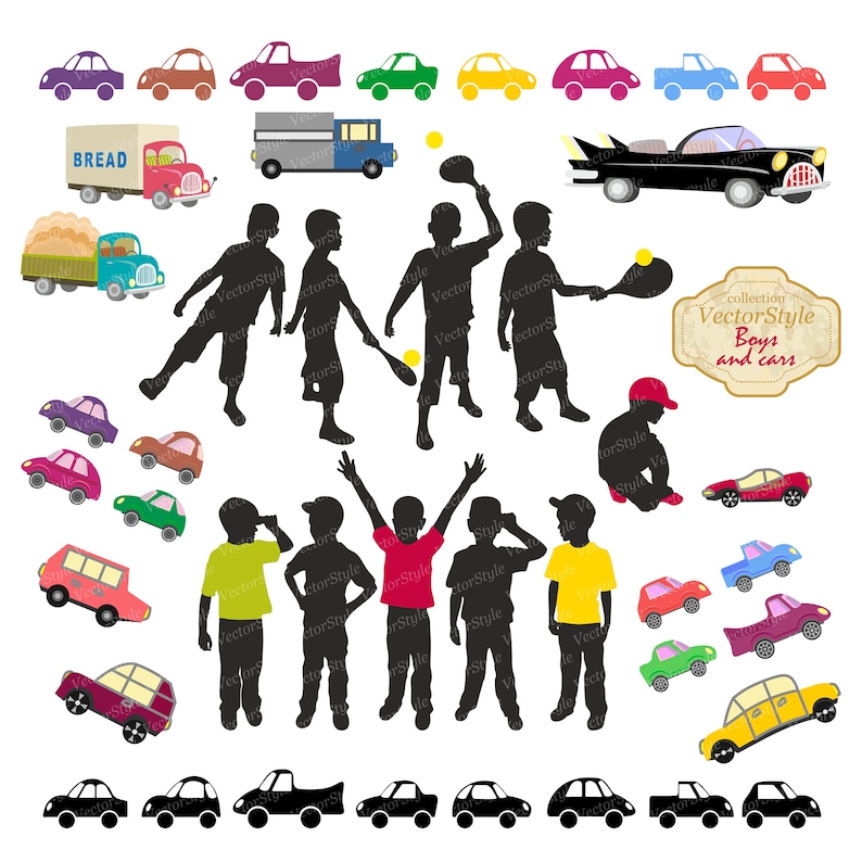 Black Car Clip Kids Clip Kids Svg Children Clip Children Svg T-shirt ...