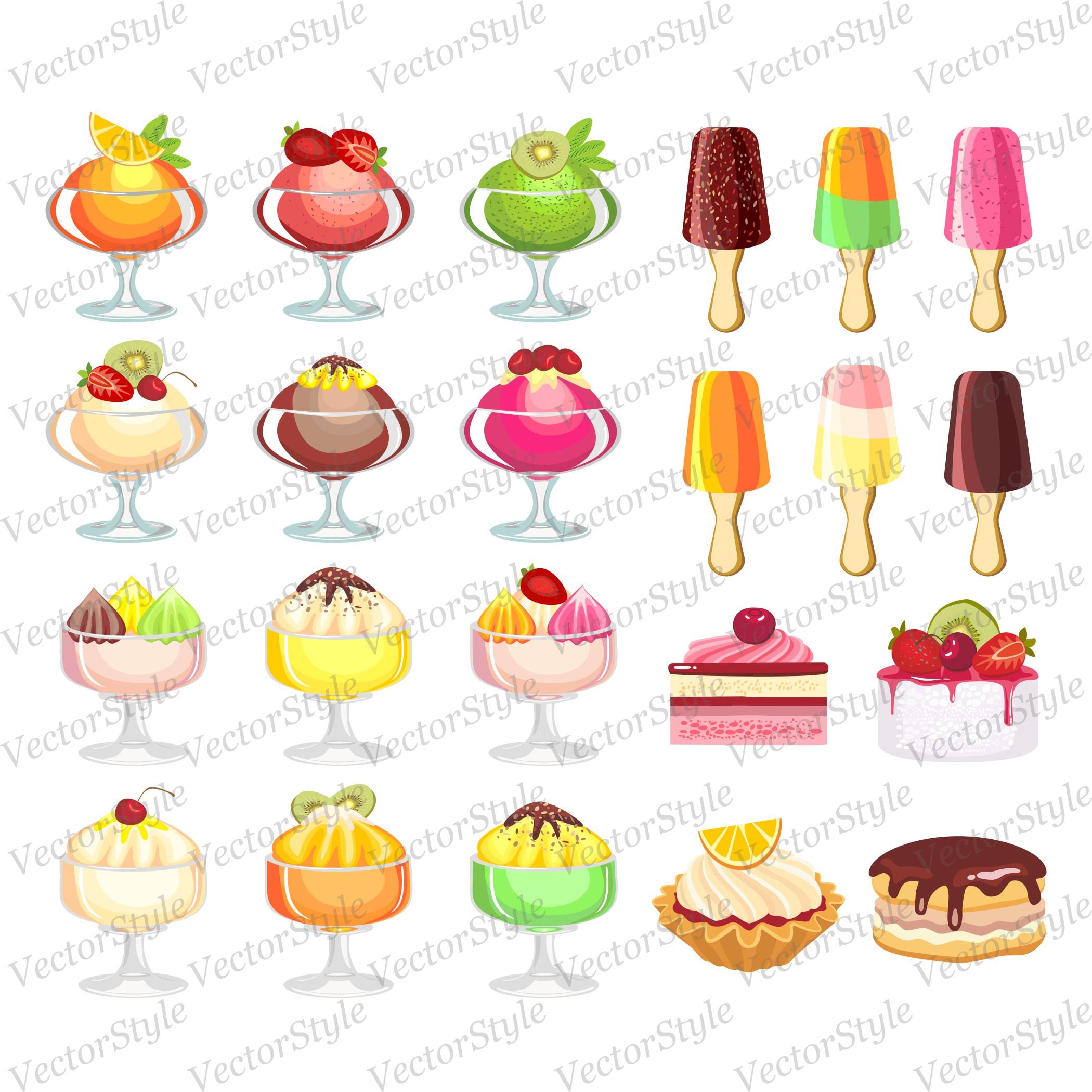 Food Clipart Icecream Clip Bakery Logo Scrapbook Desserts Clipart ...