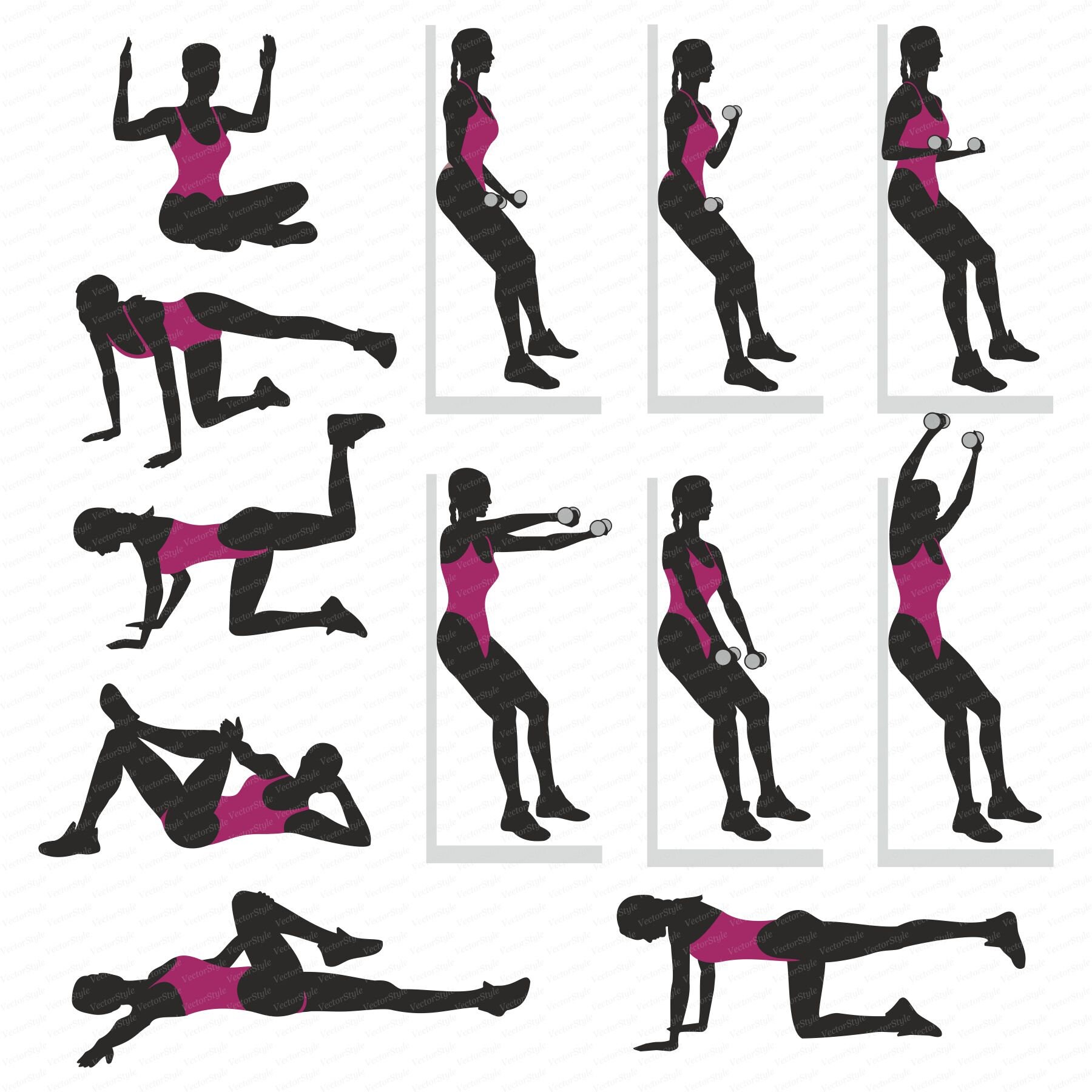 Sport Woman Svg Workout Svg Gym Svg Working Out Svg Fitness - Etsy