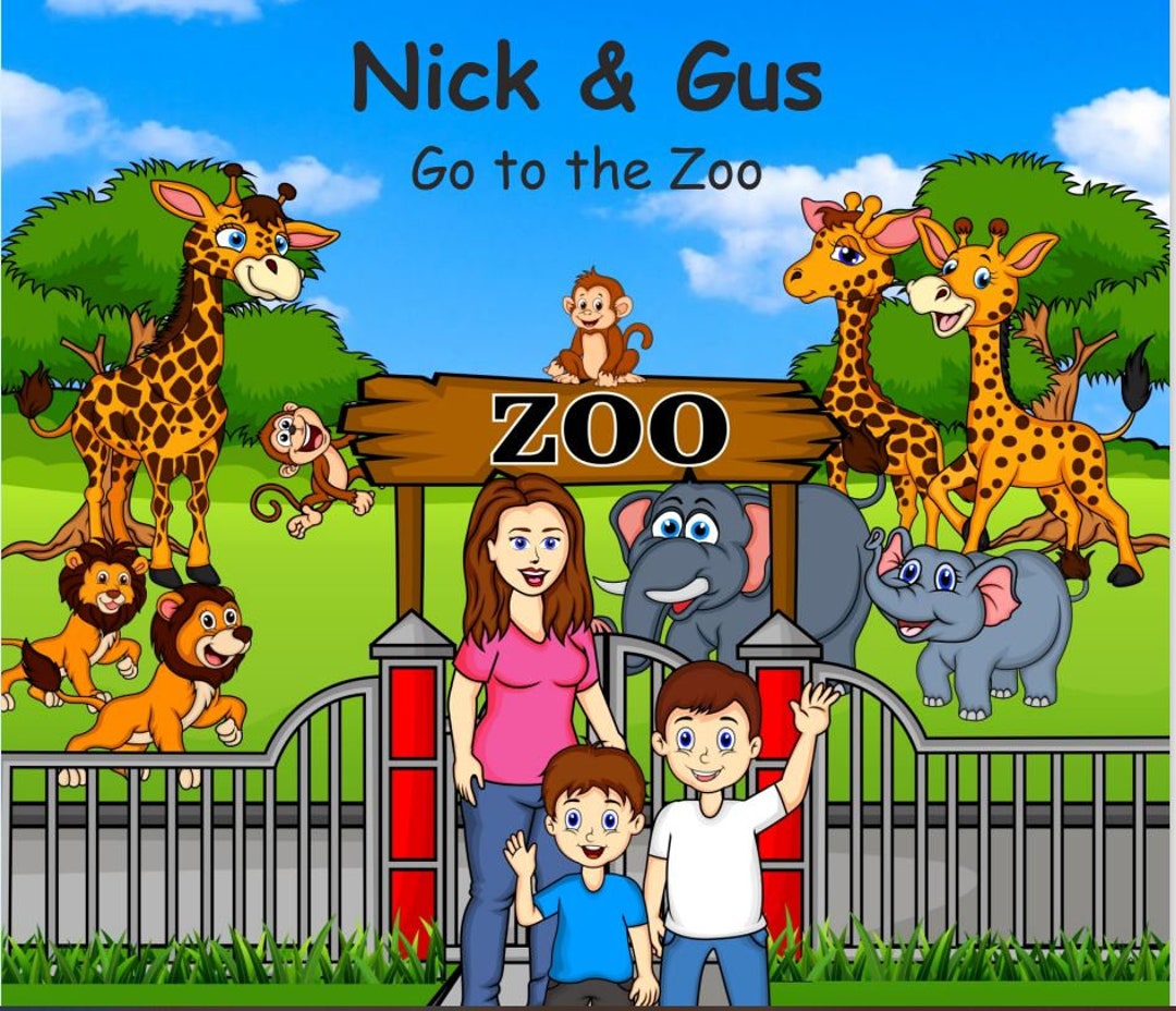 Nick & Gus Go to the Zoo - Children's Book! - Etsy