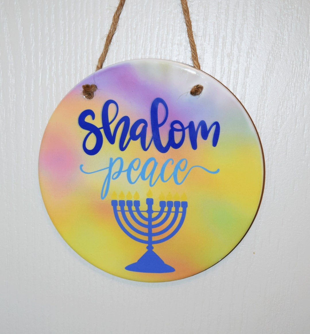 Shalom Ceramic Plaque - Etsy