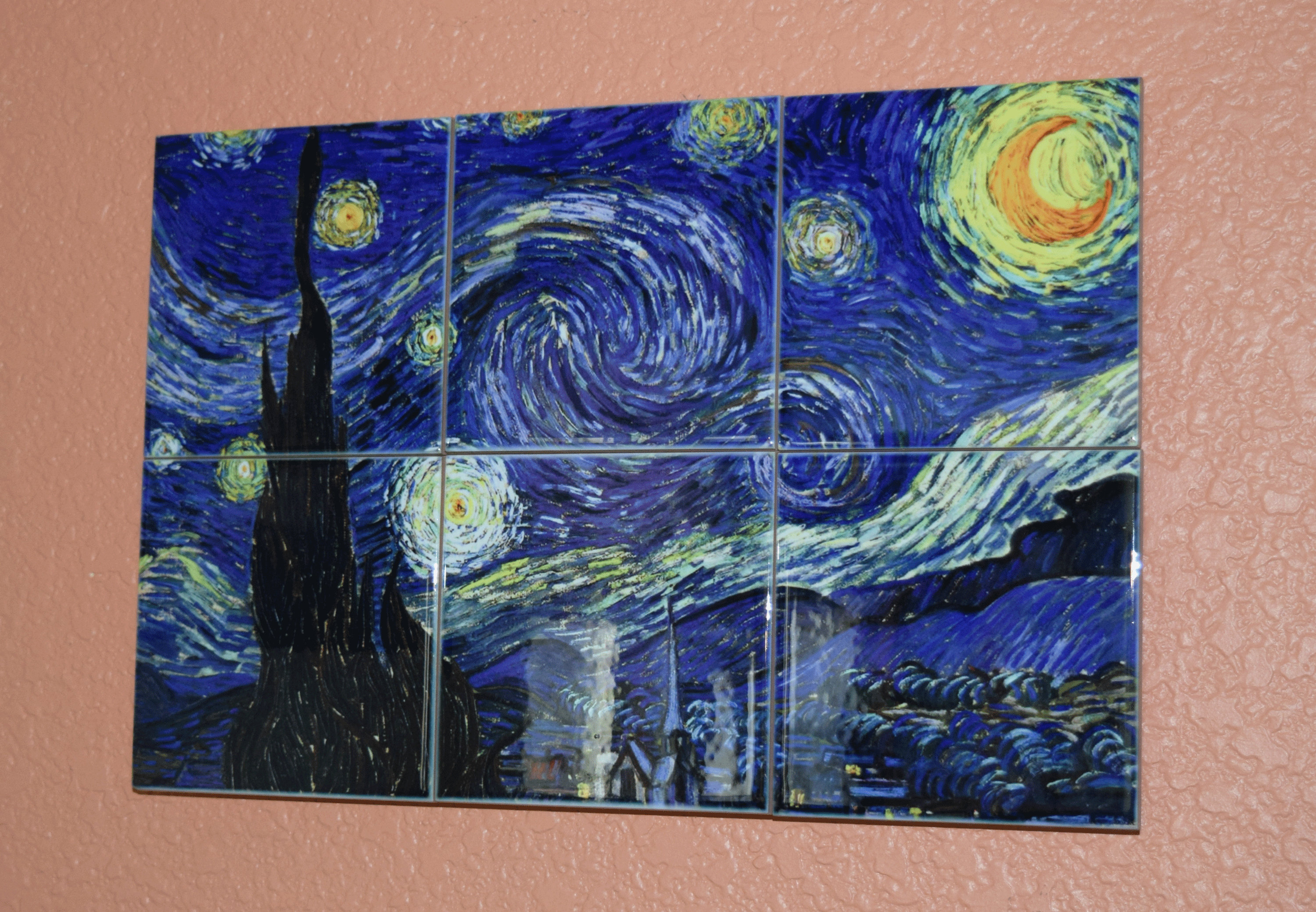 Starry Night Ceramic Tile Mural - Etsy