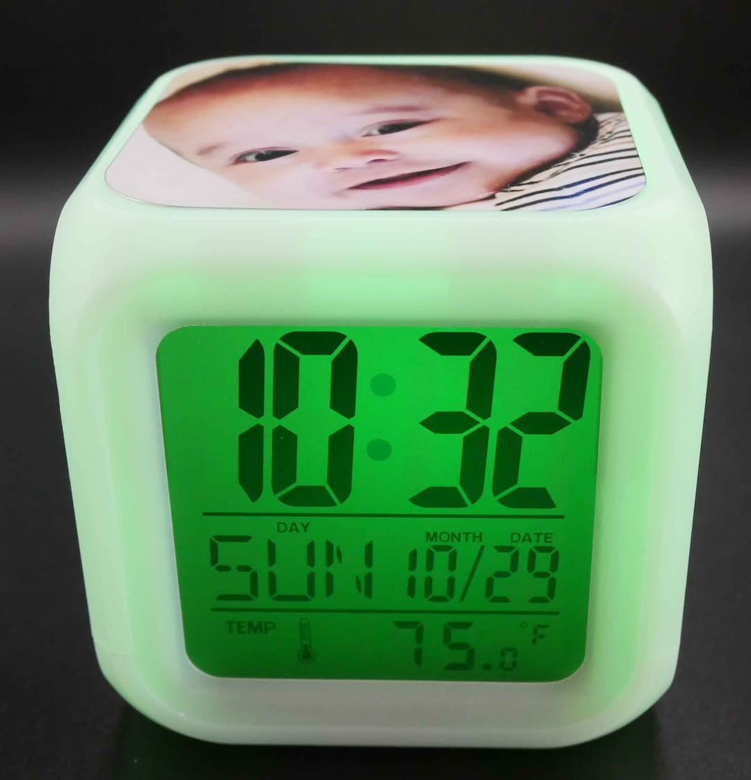 Color Changing Photo Alarm Clock - Etsy