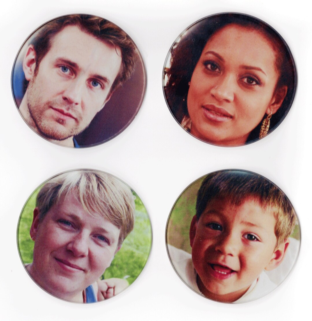Custom Glass Photo Face Coasters - Etsy