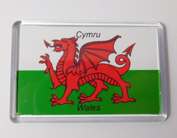 Wales/cymru Flag Acrylic Fridge Magnet | Etsy UK