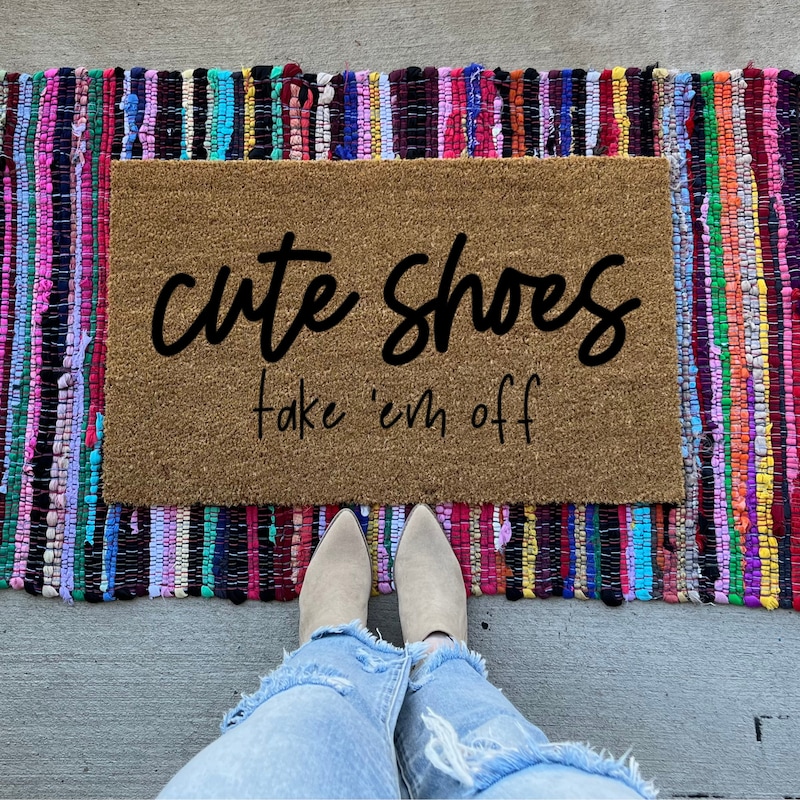 Shoes off Doormat - Etsy
