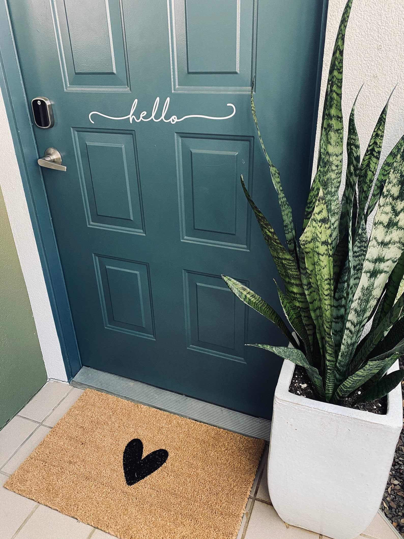 Solid Black Heart | Welcome Mat | Love | Heart| Doormat | Cute Doormat ...