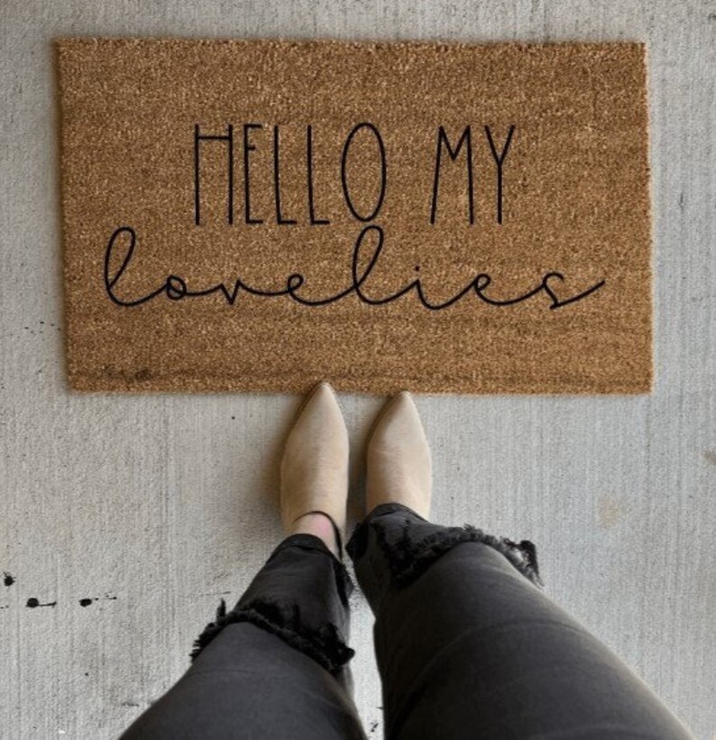 Hello My Lovelies | Cute Doormat | Welcome Mat | Coir | Doormat ...