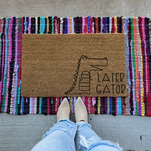 Later Gator | Welcome Mat | Funny Doormat | Cute | Doormat | Gift Ideas ...