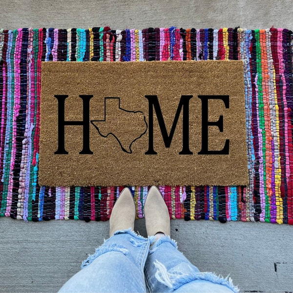Texas Doormat - Etsy