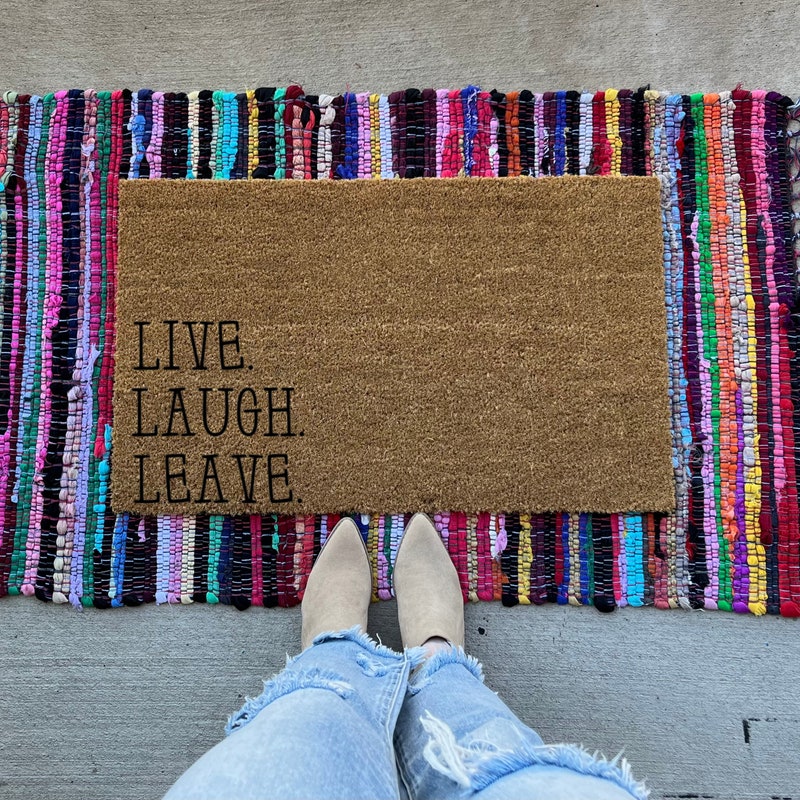 Rude Door Mat - Etsy