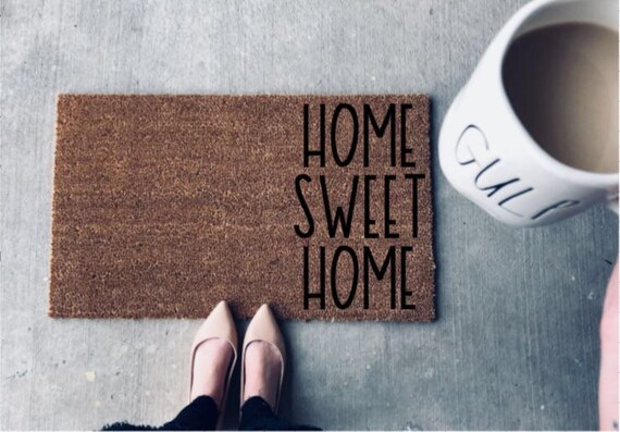 Home Sweet Home Welcome Mat Housewarming Gift Gift Idea | Etsy