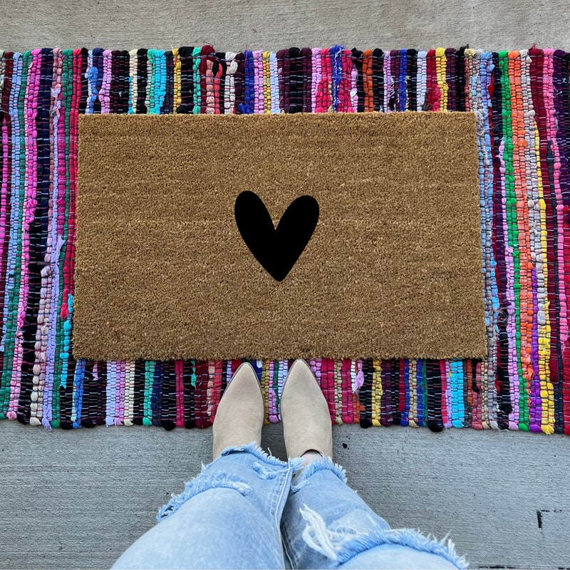 Heart Doormat - Etsy