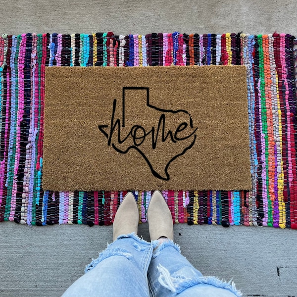 Texas Doormat - Etsy