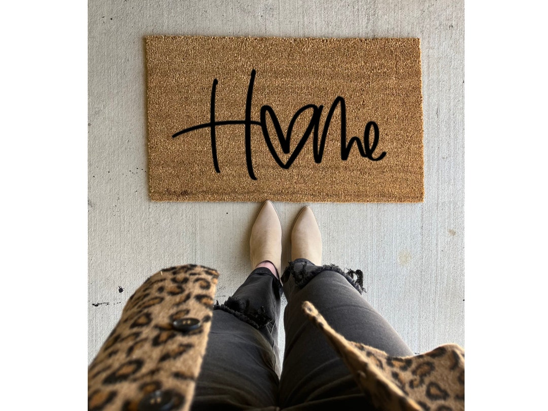 Home Love Welcome Mat Doormat Housewarming Gift Gift - Etsy