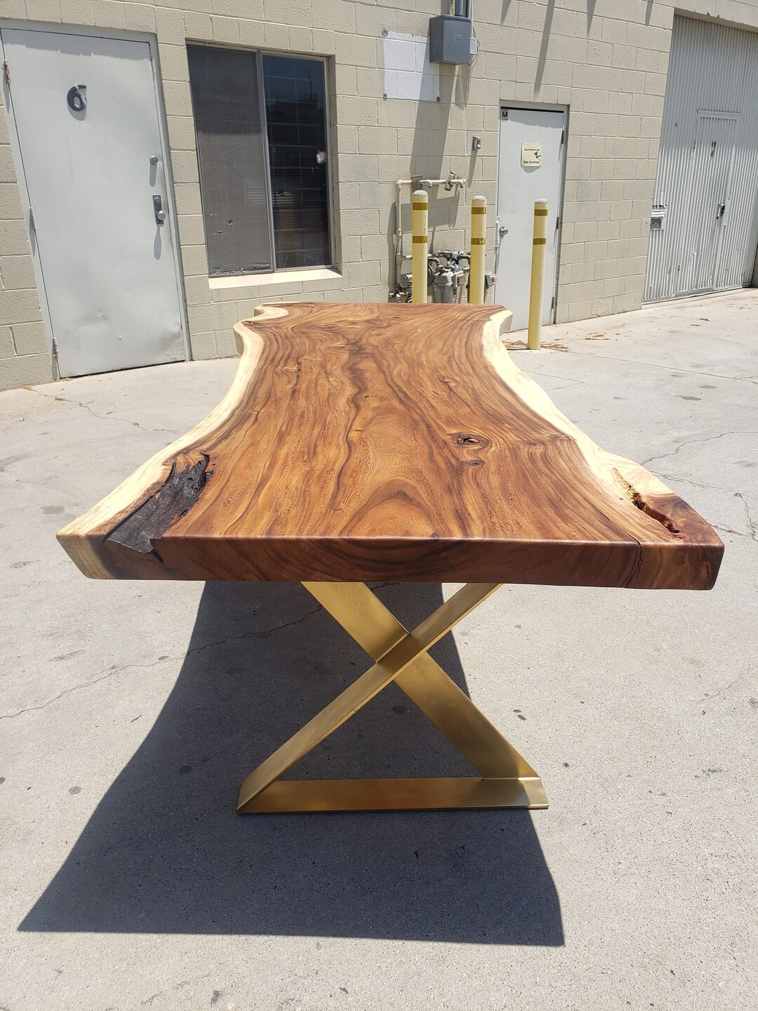 Rustic Style, 99"l Solid Slab Acacia Wood Table - SOLD - Etsy