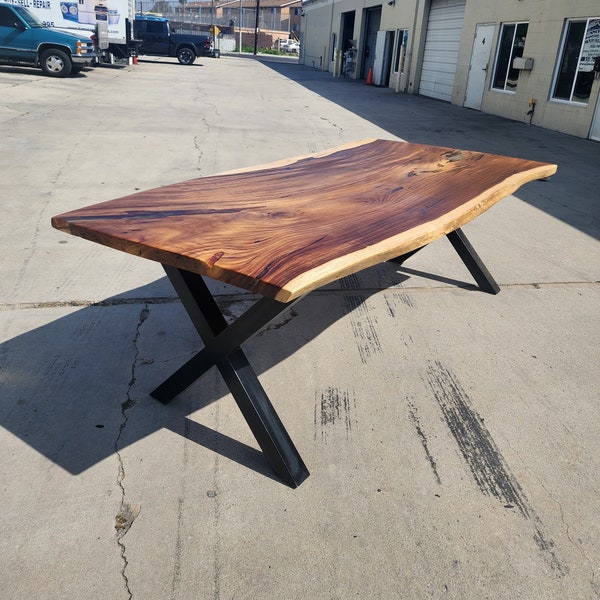 Wood Slab Table - Etsy