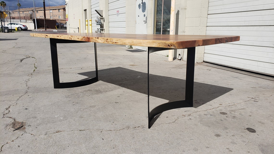 96l Live Edge Acacia Wood Dining Table | Etsy