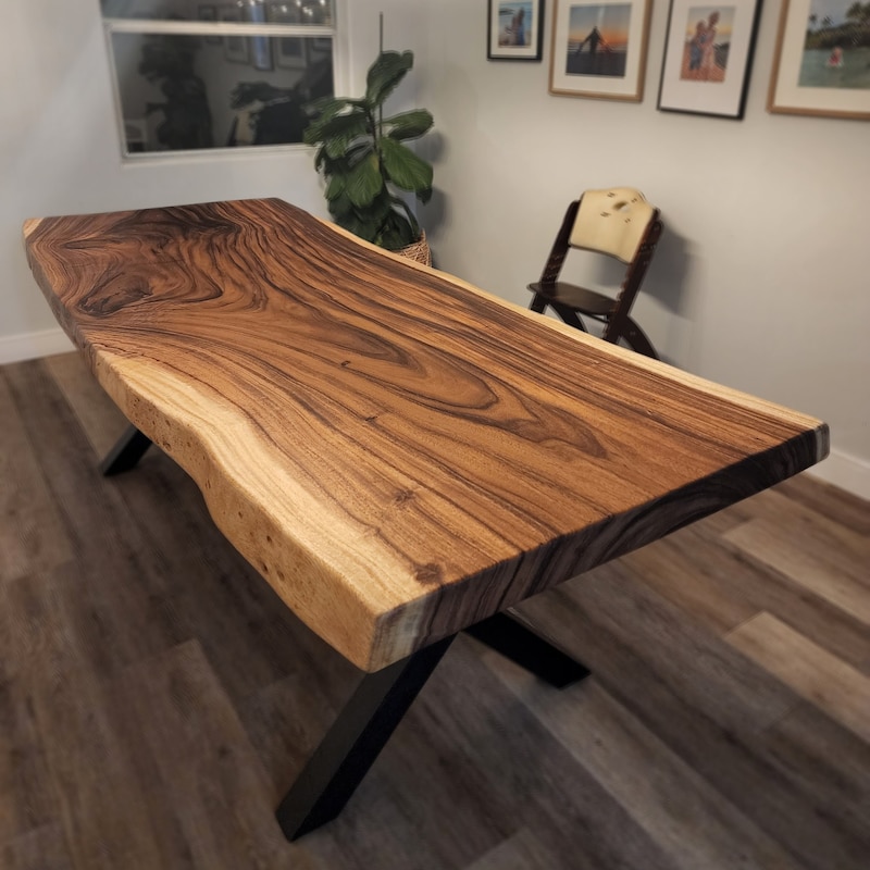 Wood Slab Dining Table - Etsy
