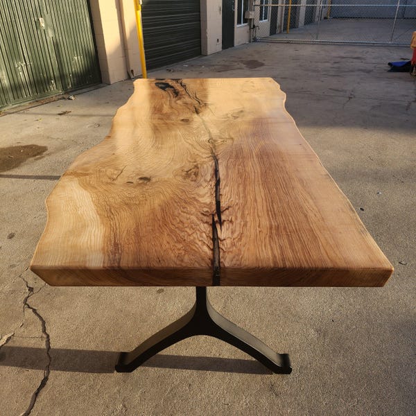 Oak Live Edge Table - Etsy